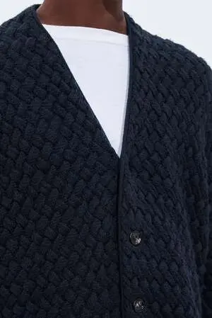 Bottega Veneta Intrecciato Wool Cardigan