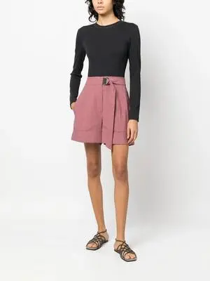 Brunello Cucinelli Chain Collar Long-sleeved Fitted Top