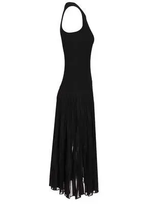 Alaïa Pleated Sheer Dress