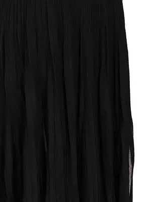 Alaïa Pleated Sheer Midi Dress