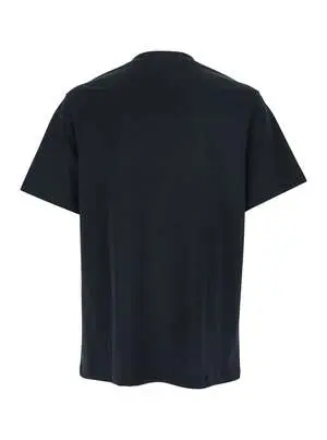 A.p.c. T-shirt With Embroidered Logo On The Front In Cotton For - Black
