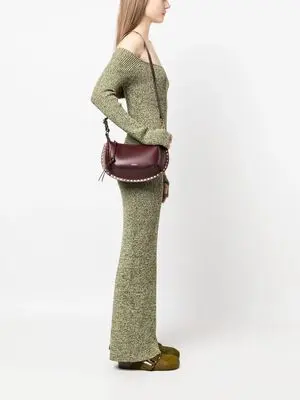 Isabel Marant Étoile Oskan Moon Studded Shoulder Bag