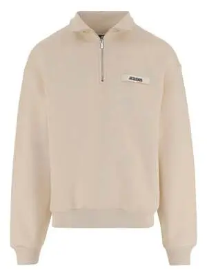Jacquemus Jacquemus Men The Gros Grain Logo Sweatshirt Brown