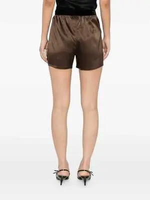 TOM FORD Satin Shorts - Brown