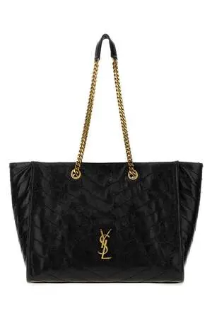 Saint Laurent Leather Niki Shopping Bag - Black