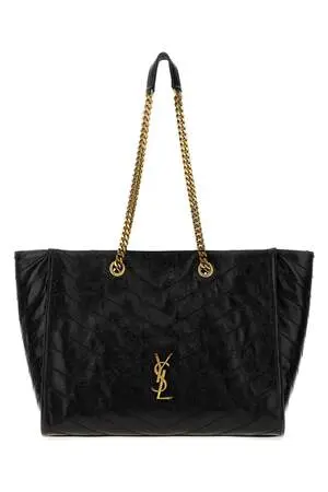Saint Laurent Leather Niki Shopping Bag - Black