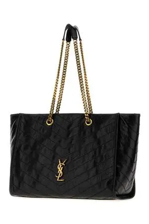 Saint Laurent Leather Niki Shopping Bag - Black