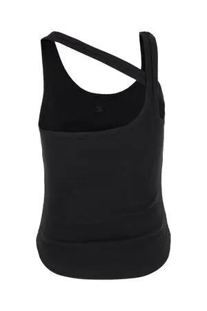COURREGES Ribbed Knit Tank Top - Multicolor