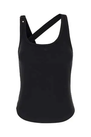 COURREGES Ribbed Knit Tank Top - Multicolor