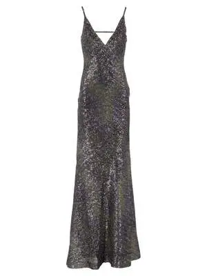 Missoni Sequin Lamé Viscose Blend Long Dress