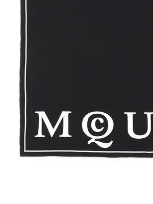 Alexander McQueen Silk Scarf - Black