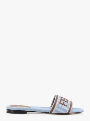 Fendi Sunshine FF Denim Sandals Multicolor