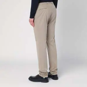 SANTANIELLO Beige Trousers In Cotton