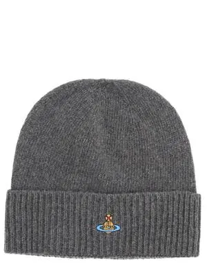 VIVIENNE WESTWOOD Cashmere Beanie - Gray