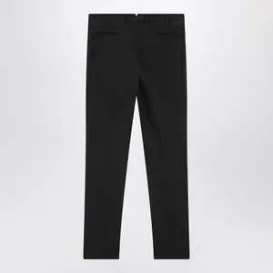 SANTANIELLO Cotton Trousers - Black