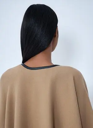 Max Mara Logo Motif Poncho