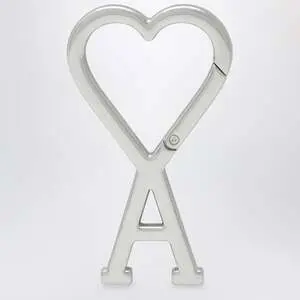 AMI Paris De Cå“ur Carabiner Keyring In Metal