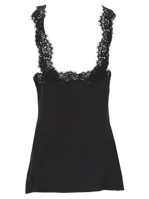 Stella McCartney Satin Finish Lace Detail Tank