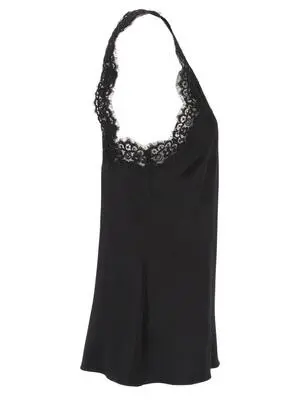 Stella McCartney Satin Finish Lace Detail Tank