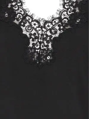 Stella McCartney Satin Finish Lace Detail Tank