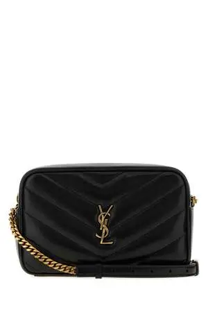 Saint Laurent Leather Loulou Crossbody Bag - Black