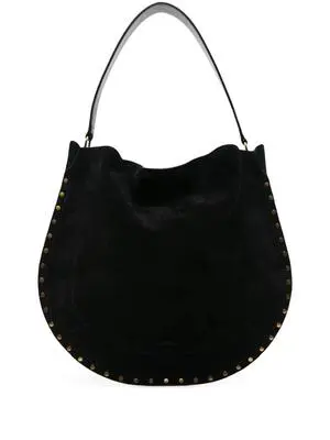 Isabel Marant Étoile Oskan Hobo Soft Suede Bag - Black