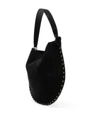 Isabel Marant Étoile Oskan Hobo Soft Suede Bag - Black