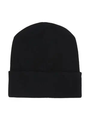 Brunello Cucinelli Ribbed Cashmere Knit Beanie With Monili Detail - Black
