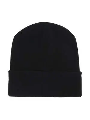 Brunello Cucinelli Ribbed Cashmere Beanie - Black