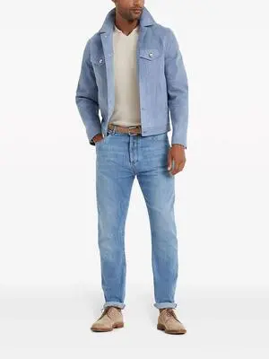 Brunello Cucinelli Five-pocket Light Denim Trousers - Blue