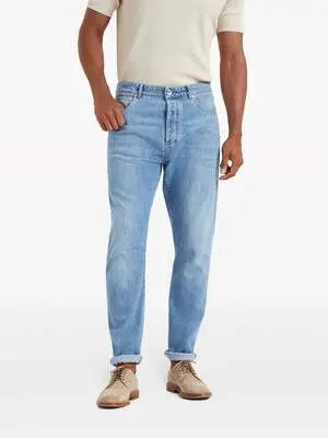 Brunello Cucinelli Five-pocket Light Denim Trousers