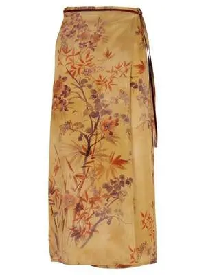 FORTE_FORTE Le Bambou Secret Skirt - Multicolor