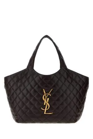 Saint Laurent Nappa Medium Icare Shopping Bag - Brown