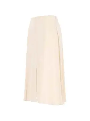 Valentino Garavani Silk Georgette Skirt - White