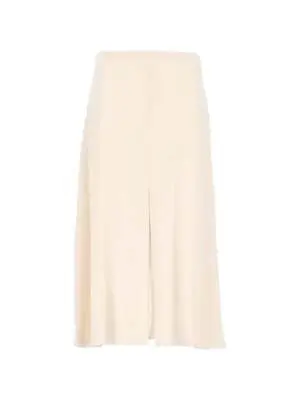 Valentino Garavani Silk Georgette Skirt - White