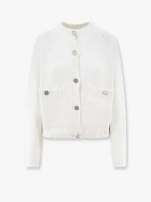 TOTEME Organic Cotton Cardigan - White