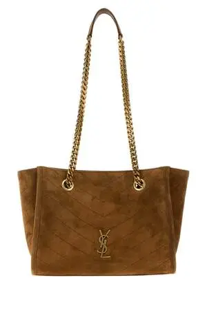 Saint Laurent Suede Niki Shoulder Bag - Brown