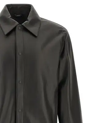 Fendi Leather Blouson - Black
