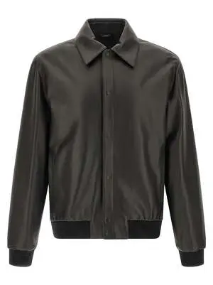 Fendi Leather Blouson - Black