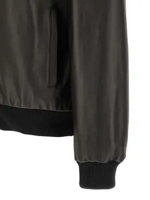 Fendi Leather Blouson - Black