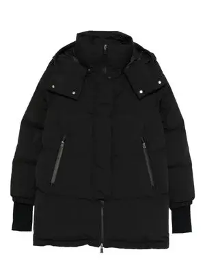 Herno Herno Two Layers Hooded Puffer Coat Black