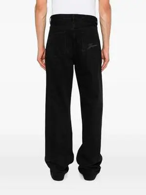 Jacquemus Straight-leg Jeans With Embroidered Logo
