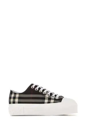 Burberry Embroidered Cavas Sneakers - Multicolor
