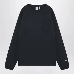 Champion Navy Long-sleeved T-shirt - Blue