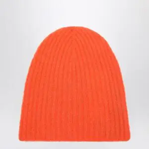 ROBERTO COLLINA Roberto Collina Cashmere Ribbed Beanie Orange