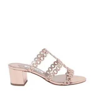 AQUAZZURA Infinity Chain Pump Sandals - Pink