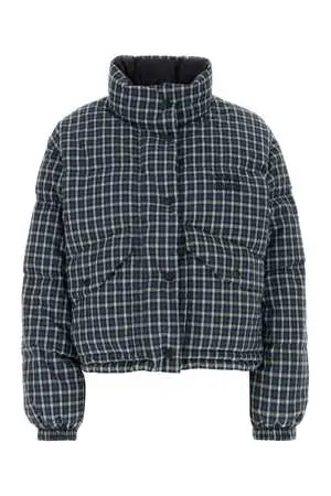 Miu Miu Embroidered Cotton Reversible Down Jacket - Multicolor