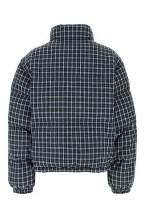 Miu Miu Embroidered Cotton Reversible Down Jacket - Multicolor