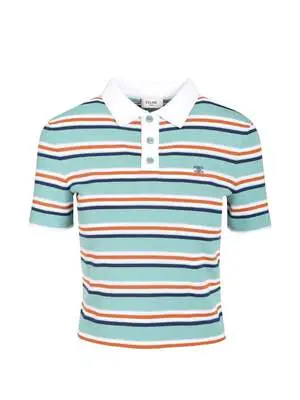 Celine Knitted Cotton Polo Shirt