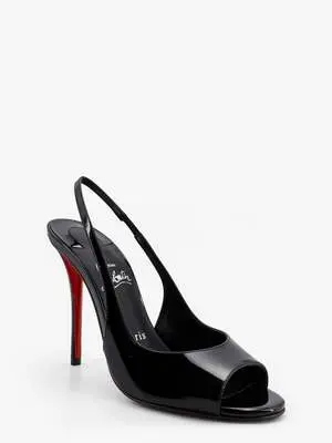 CHRISTIAN LOUBOUTIN Patent Leather Sandals - Black